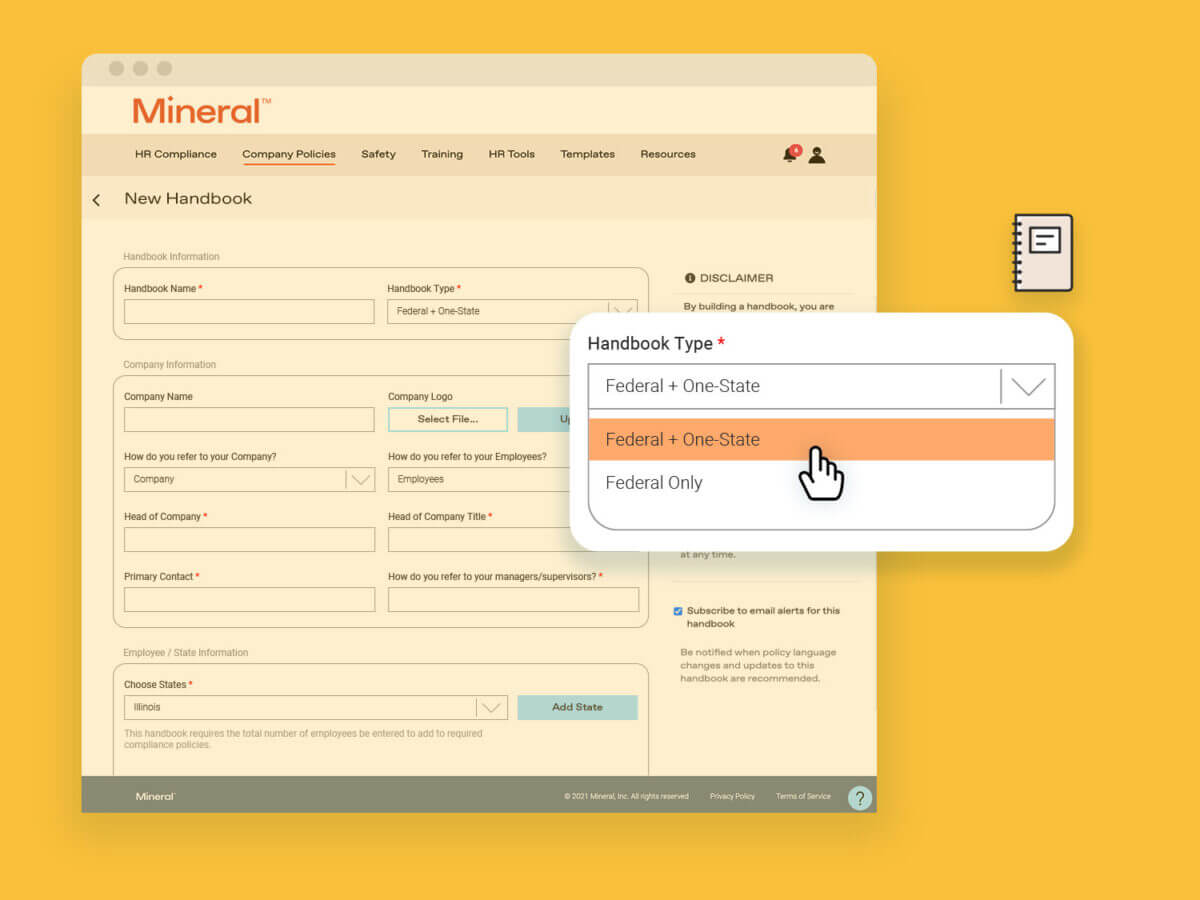 Smart Employee Handbook Plus - Mineral